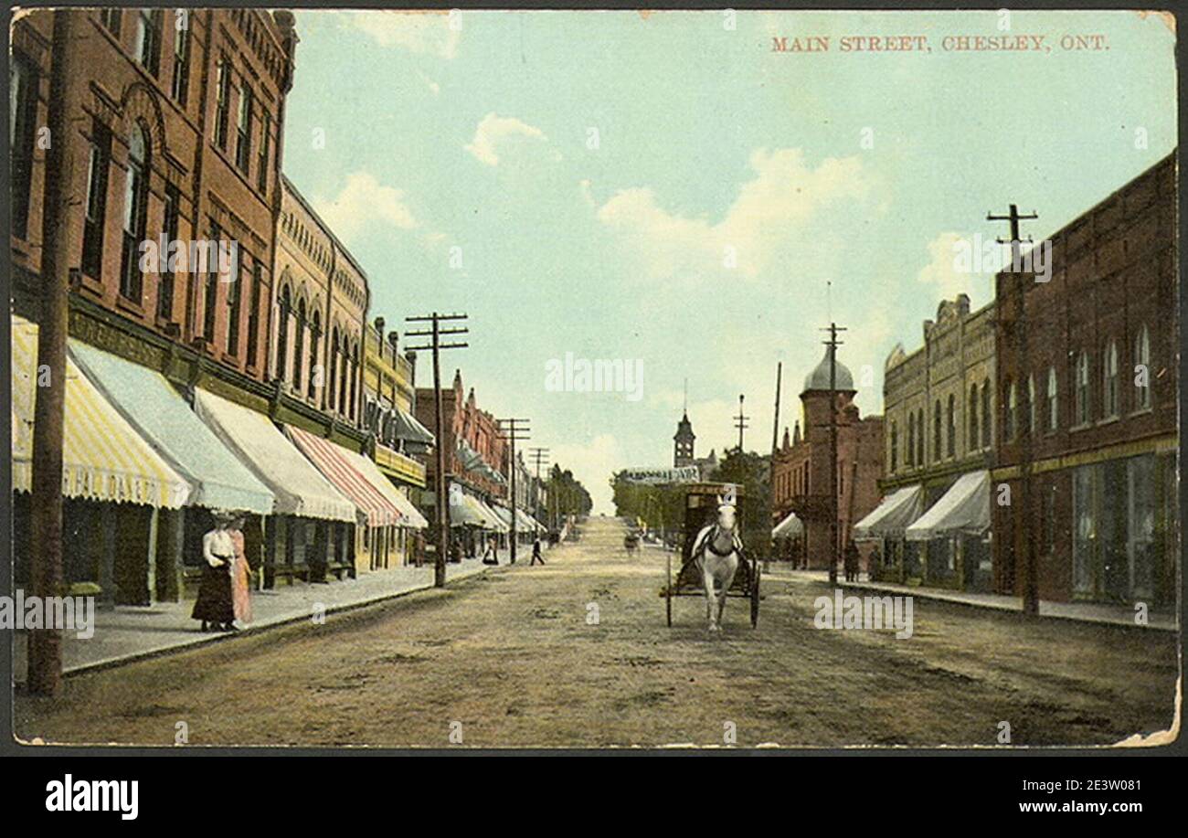 Main Street, Chesley, Ontario Stock Photo - Alamy