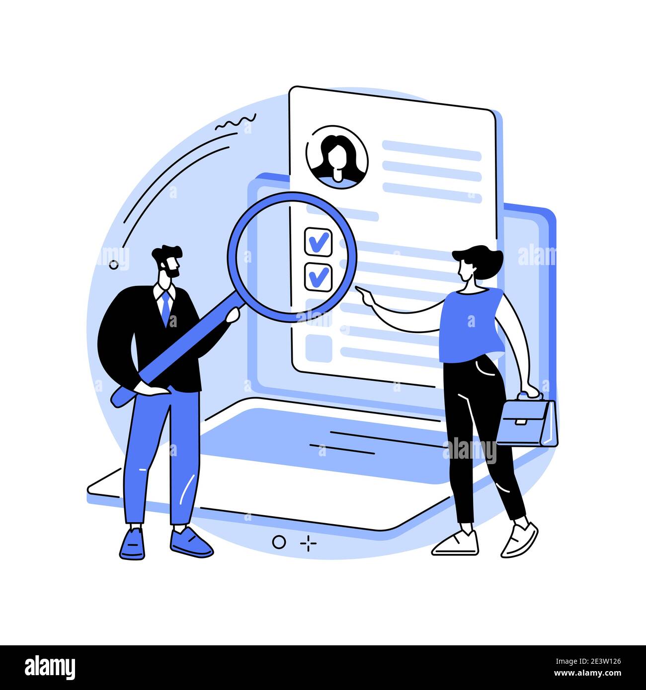 Recruitment process concept icon vector hi-res stock photography and ...