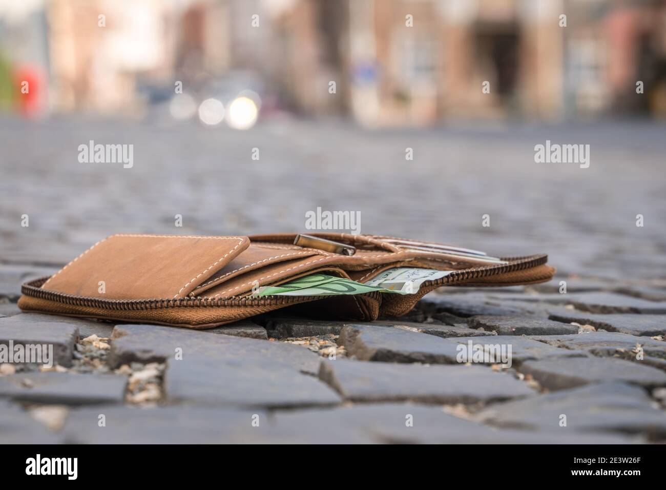 Lost Wallet On Road High Resolution Stock Photography and Images - Alamy