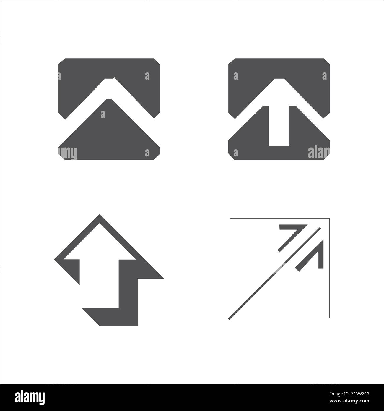 Abstract arrow symbols for logo design icons Stock Vector Image & Art ...