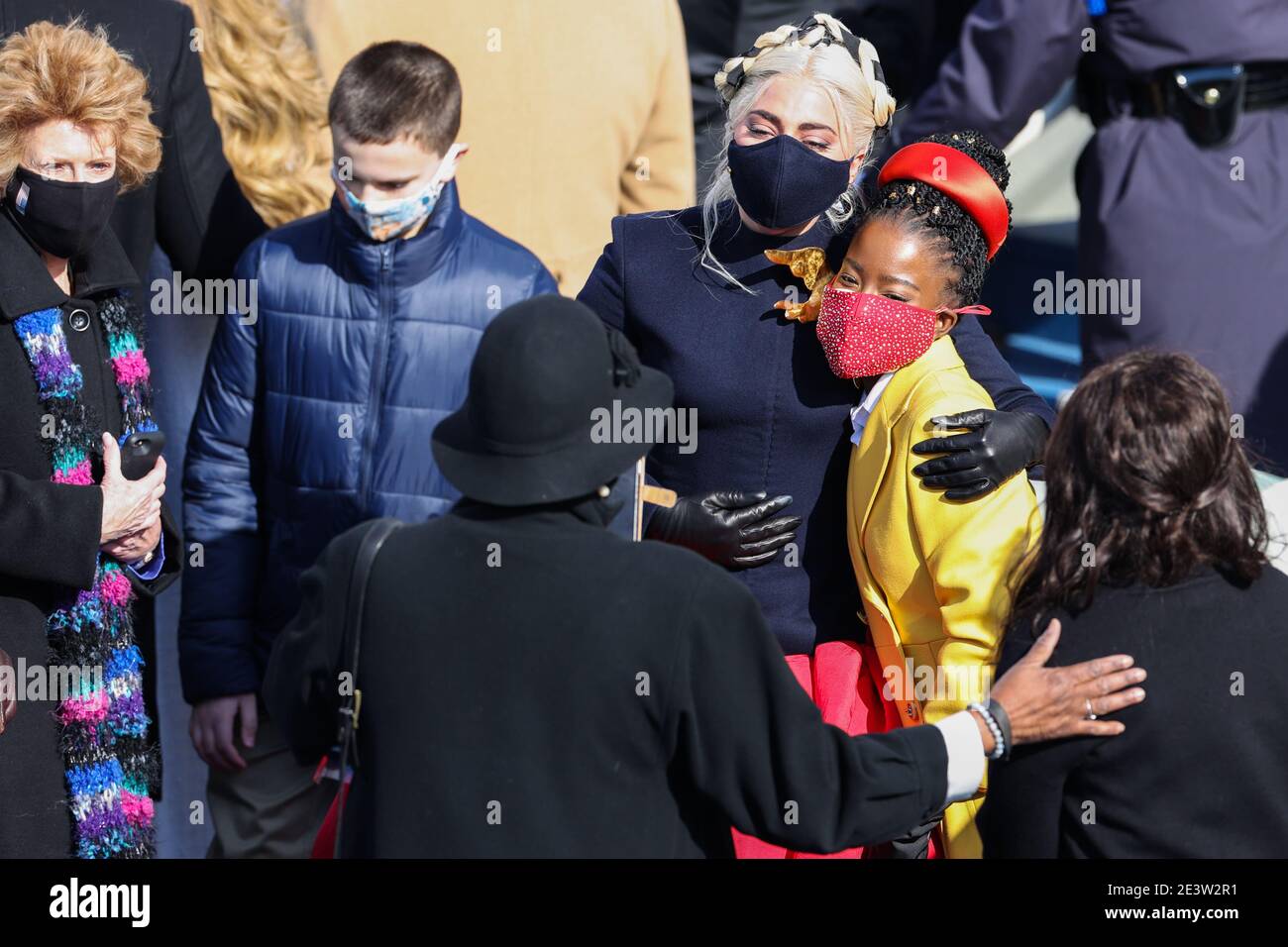 Washington, USA. 20th Jan, 2021. Lady Gaga and Amanda Gorman and the ...
