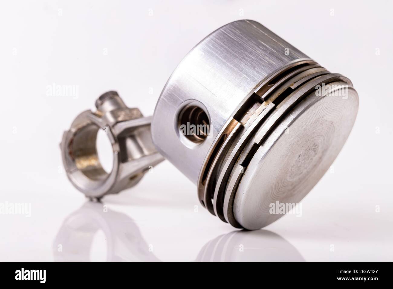 Piston and connecting rod of a small internal combustion engine. Spare ...