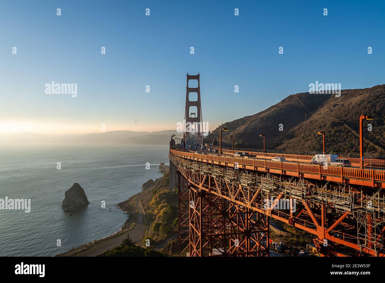 Views of the Golden Gate Bridge from Vista Point Stock Photo - Alamy