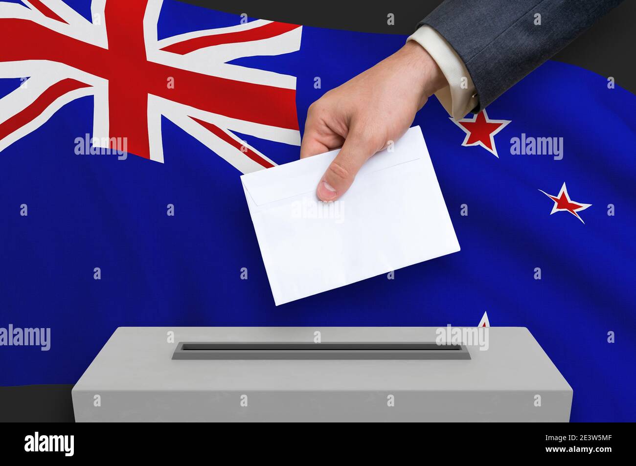 Ballot box flag new zealand hi-res stock photography and images - Alamy