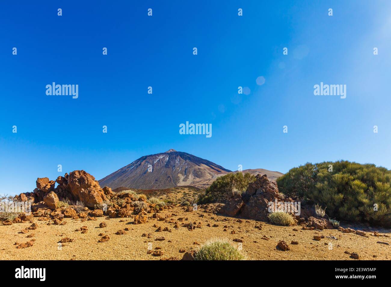 Lava flow around Mount Teide volcano, Teide National Park, Tenerife ...