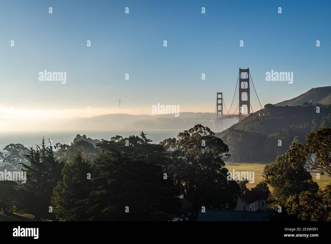 The Golden Gate Bridge as seen from Fort Baker Stock Photo - Alamy