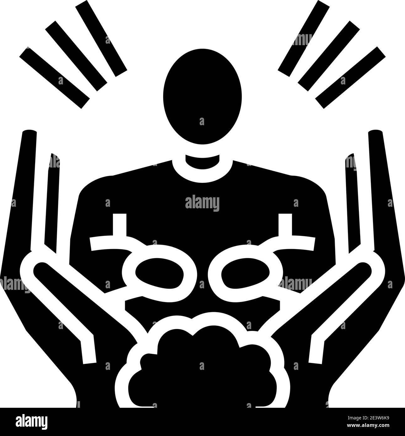 hope people value glyph icon vector illustration Stock Vector Image ...