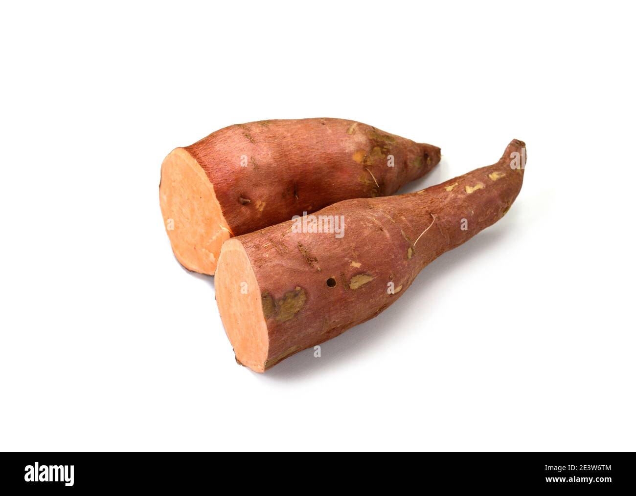 Batata potato. Sweet potatoes isolated on white background. Ipomoea ...