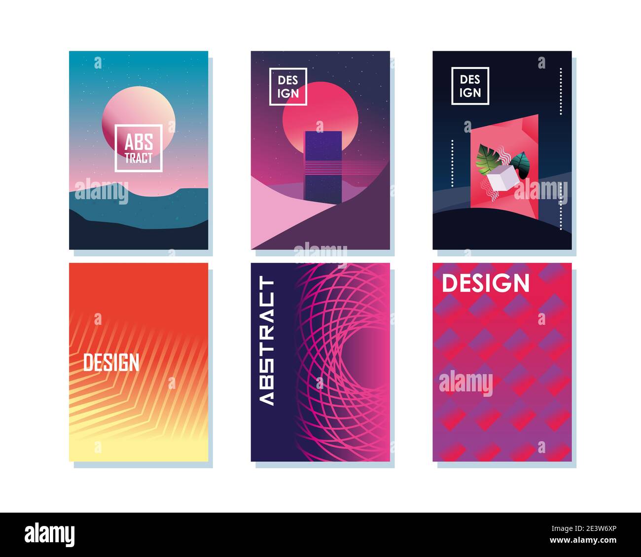 Abstract backgrounds icon set designs, Art and wallpaper theme Vector ...