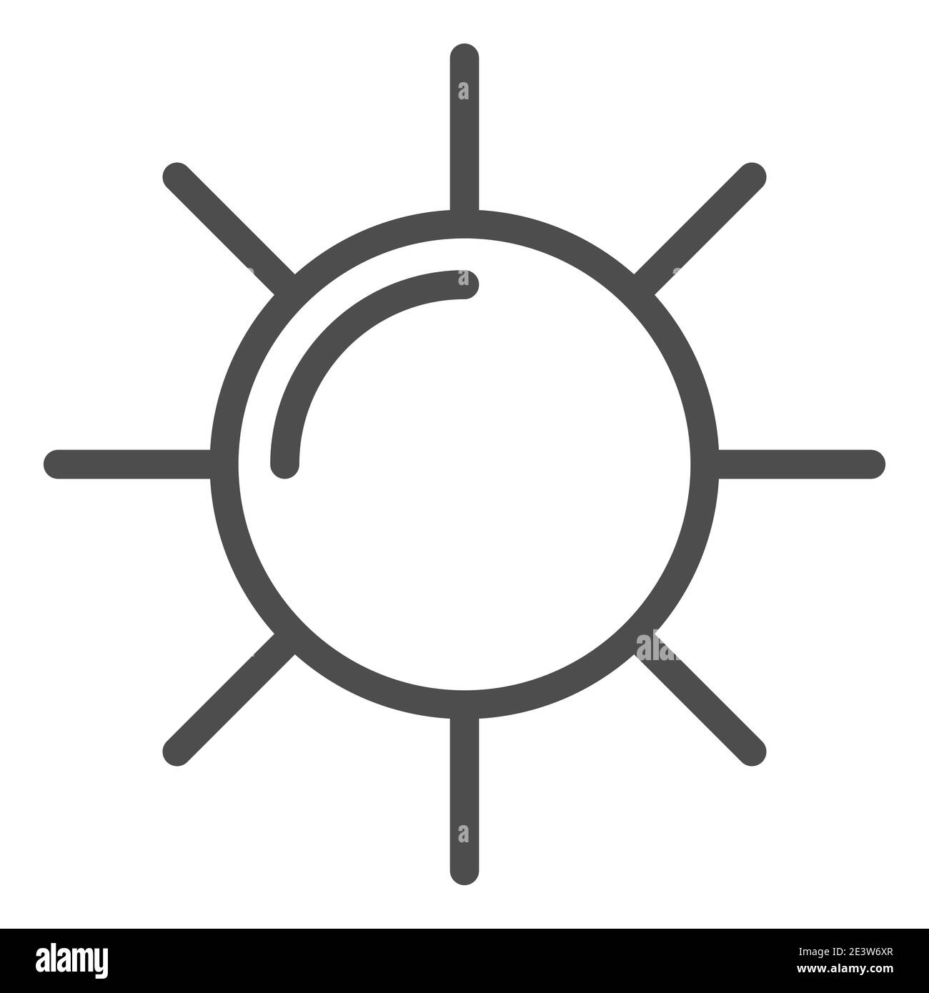 Black And White Sun Outline