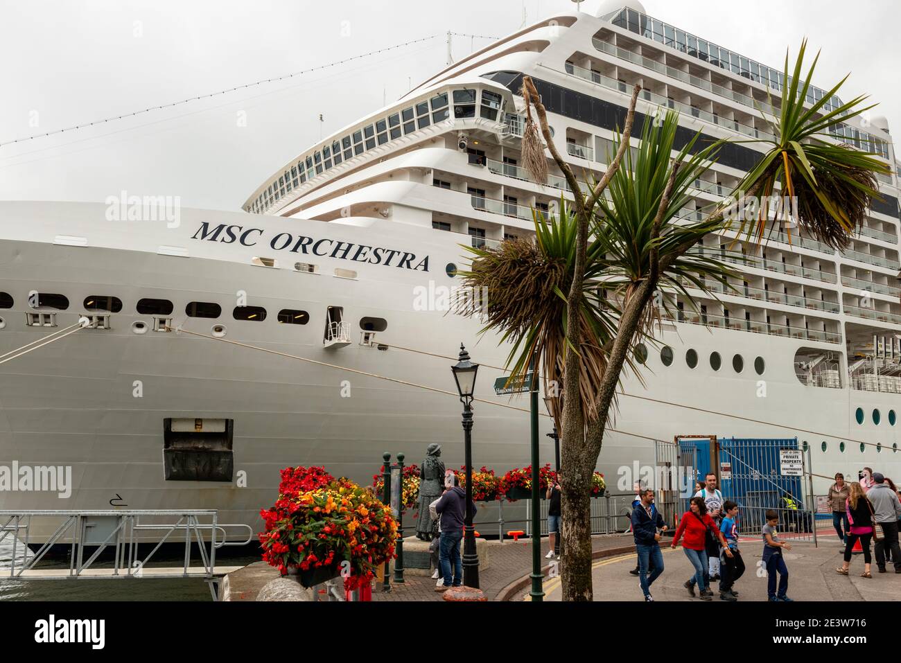 Cobh, County Cork, Ireland, MSC Orchestra cruise ship docking at Cobh's ...
