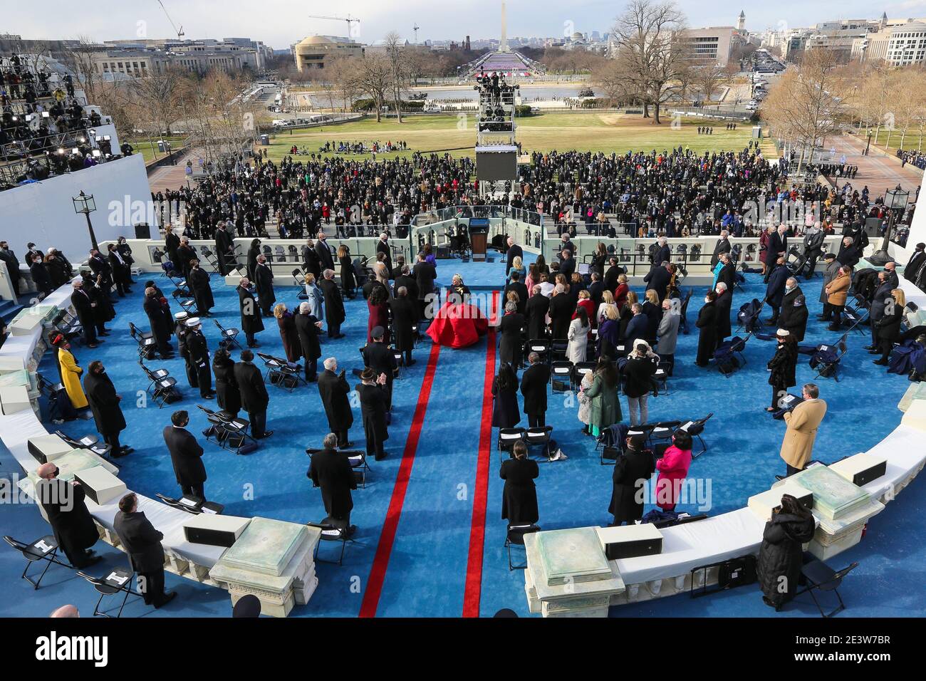 Washington, USA. 20th Jan, 2021. Lady Gaga exits the stage during the ...
