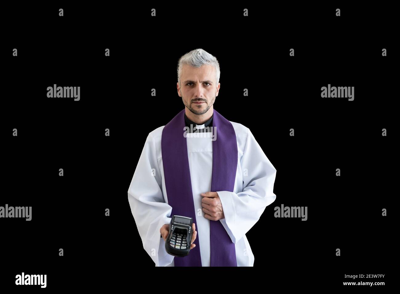 Black priest catholic hi-res stock photography and images - Alamy