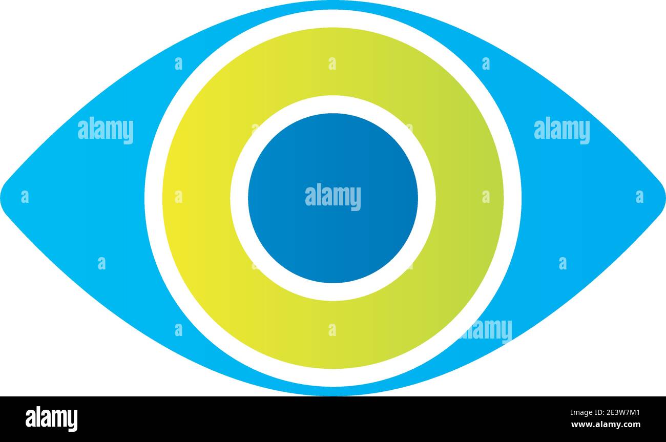 eye view flat style icon vector illustration design Stock Vector Image ...