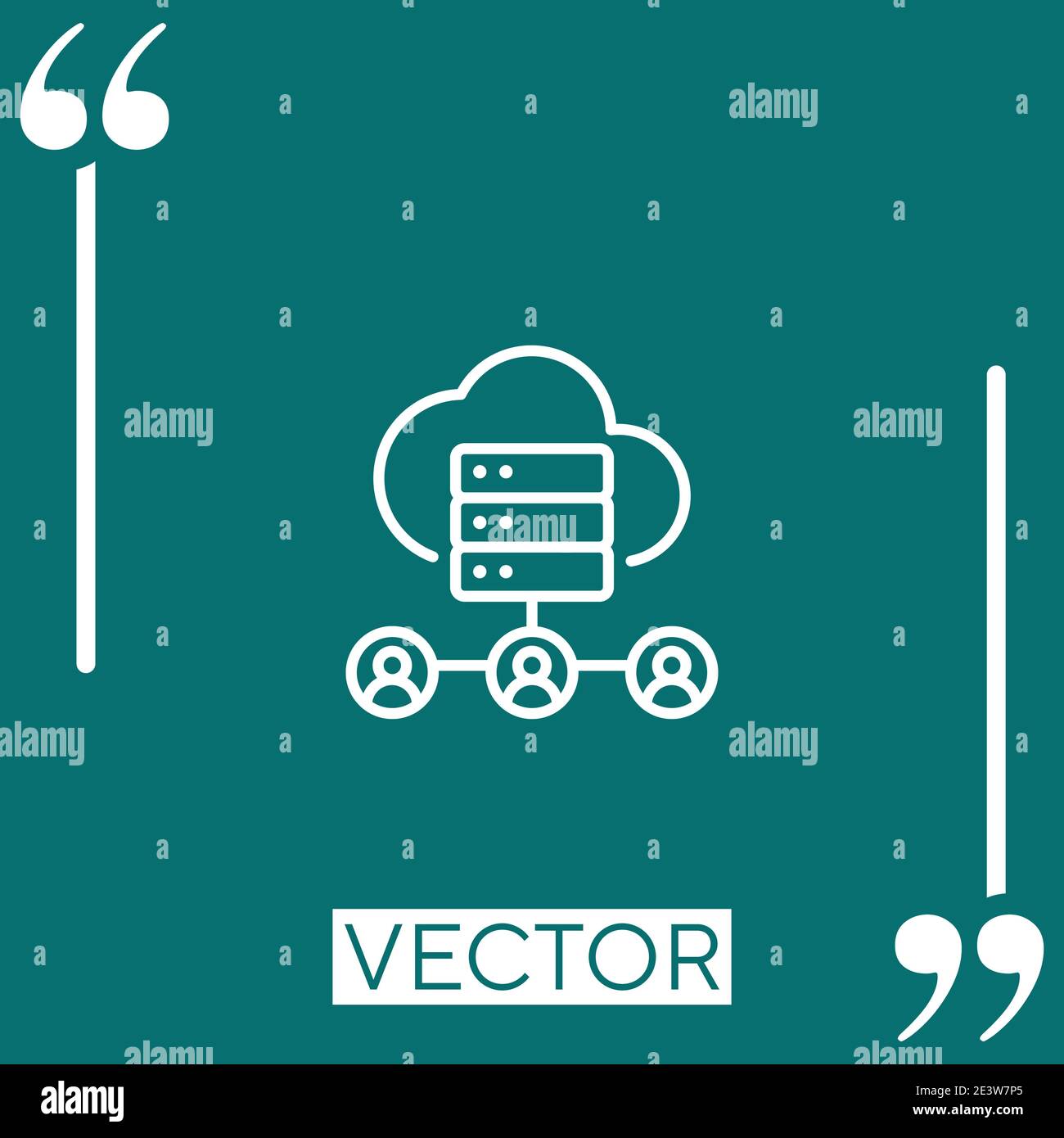 data collection vector icon Linear icon. Editable stroke line Stock ...