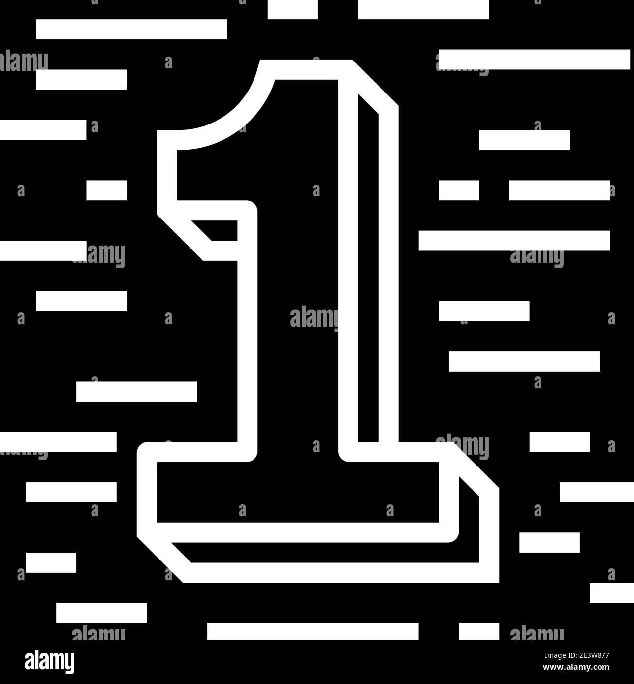 First six numbers Stock Vector Images - Alamy