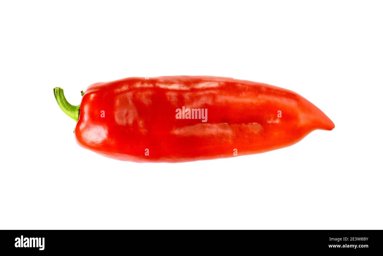 Fresh red paprika isolated on white background Stock Photo - Alamy