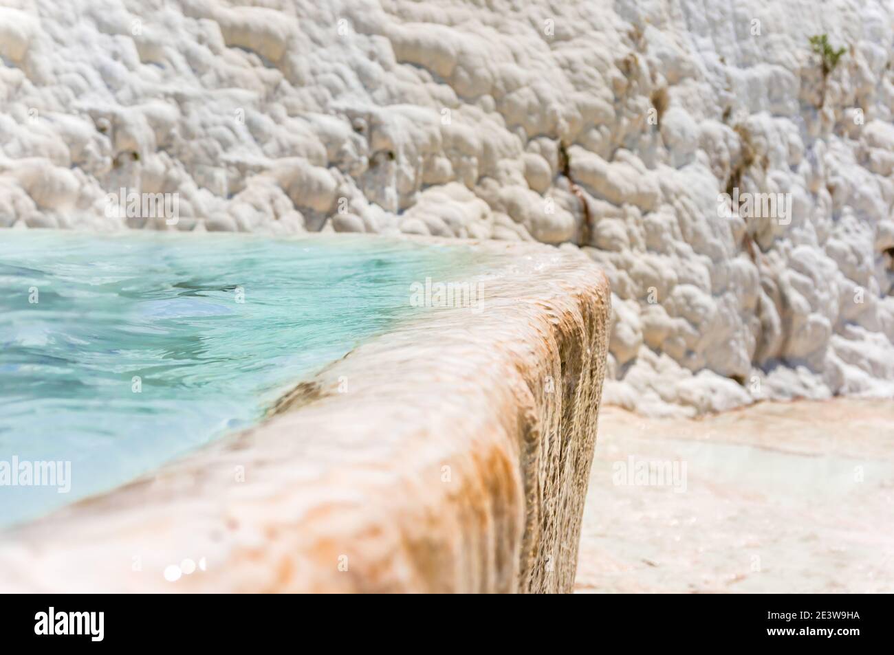 Pamukkale in Turkey - natural mineral travertine pools Stock Photo - Alamy