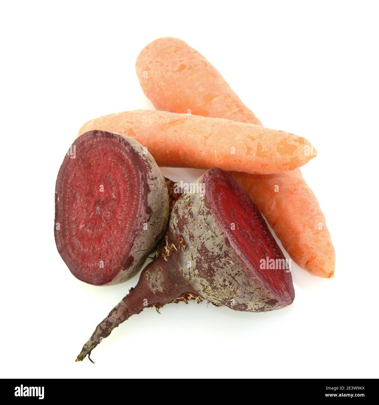 beetroot and carrot isolated on a white background Stock Photo - Alamy
