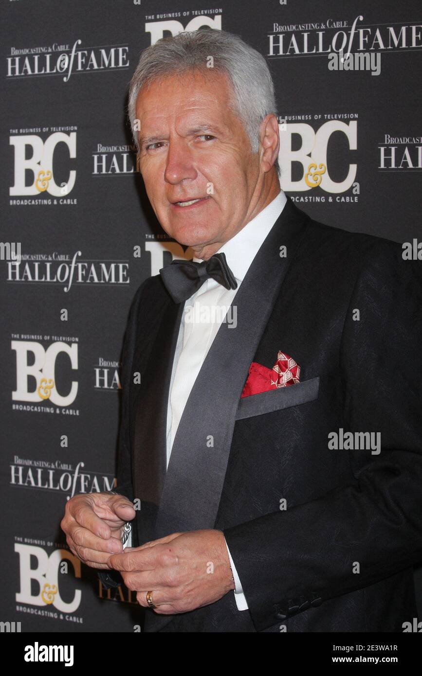 Alex Trebek attends the 23rd Annual Broadcasting & Cable Hall of Fame Awards at the Waldorf ...
