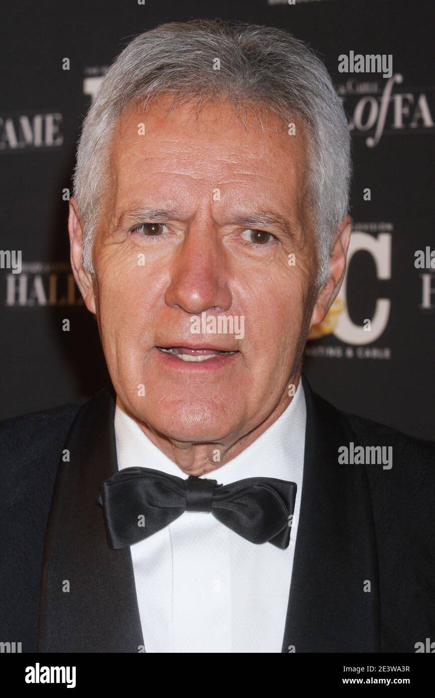 Alex Trebek attends the 23rd Annual Broadcasting & Cable Hall of Fame Awards at the Waldorf ...