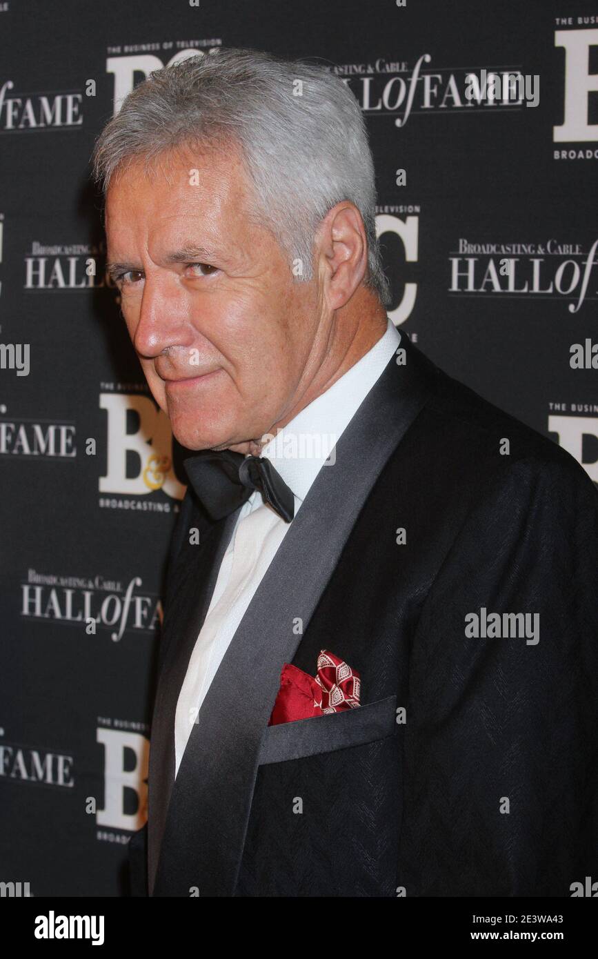 Alex Trebek attends the 23rd Annual Broadcasting & Cable Hall of Fame Awards at the Waldorf ...
