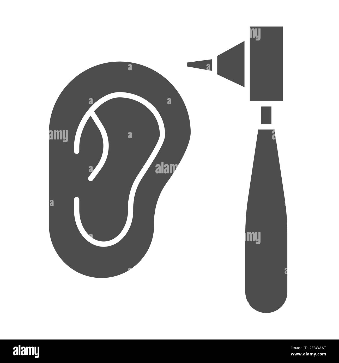 Doctor ear examination Black and White Stock Photos & Images - Alamy