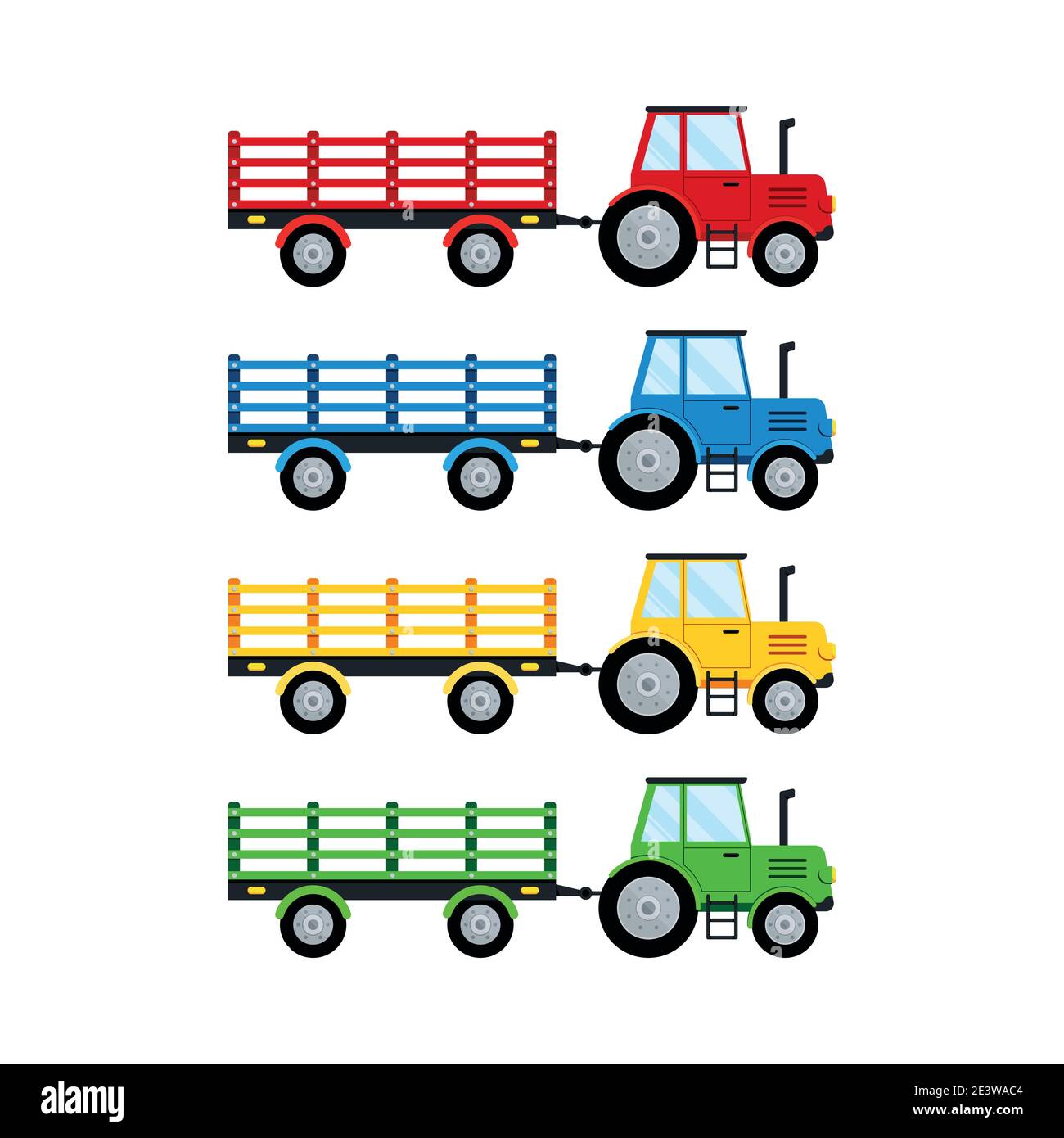 Hay on trailer Stock Vector Images - Alamy