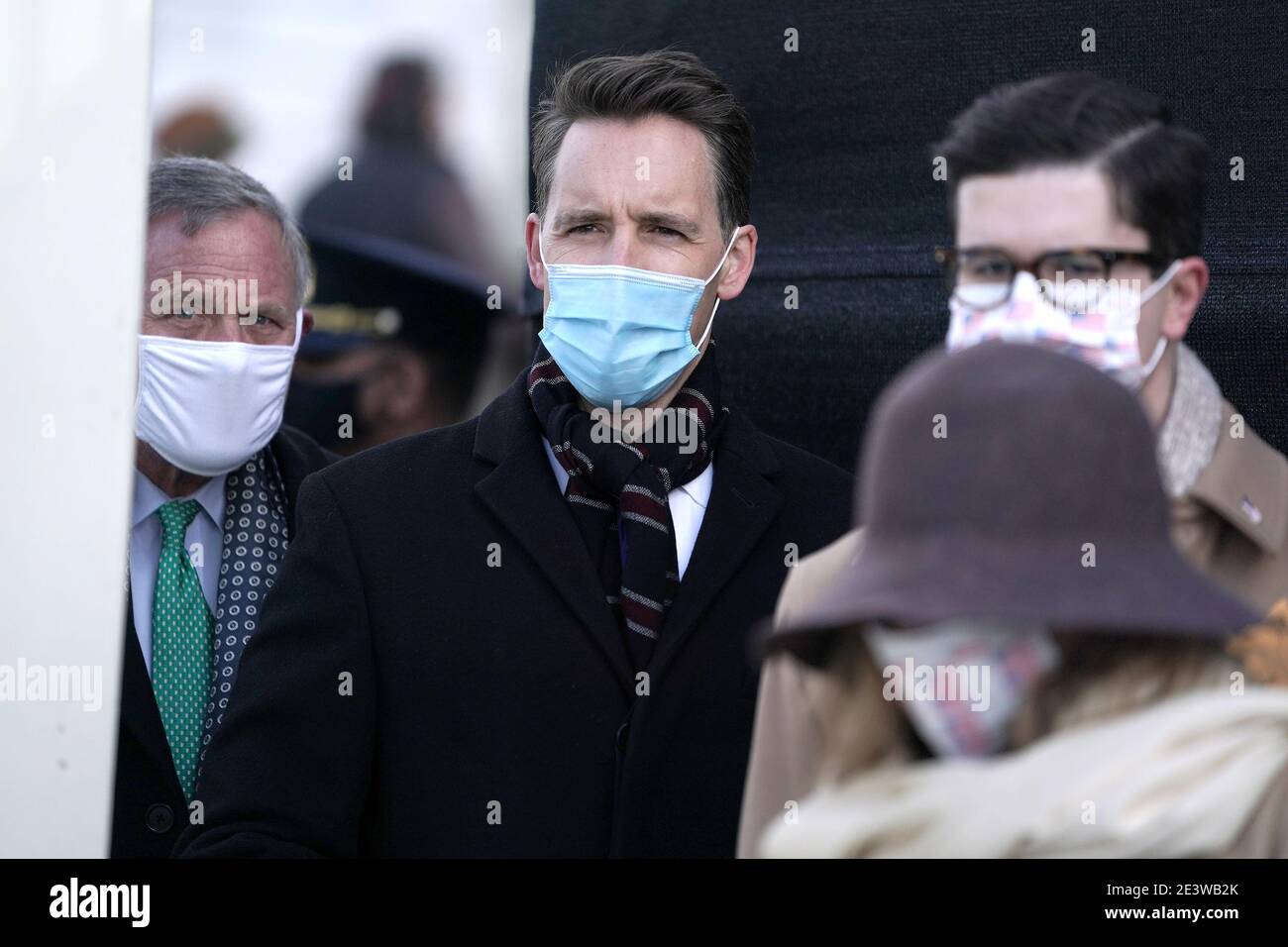Washington, United States. 20th Jan, 2021. Sen. Josh Hawley (R-Mo.) is ...