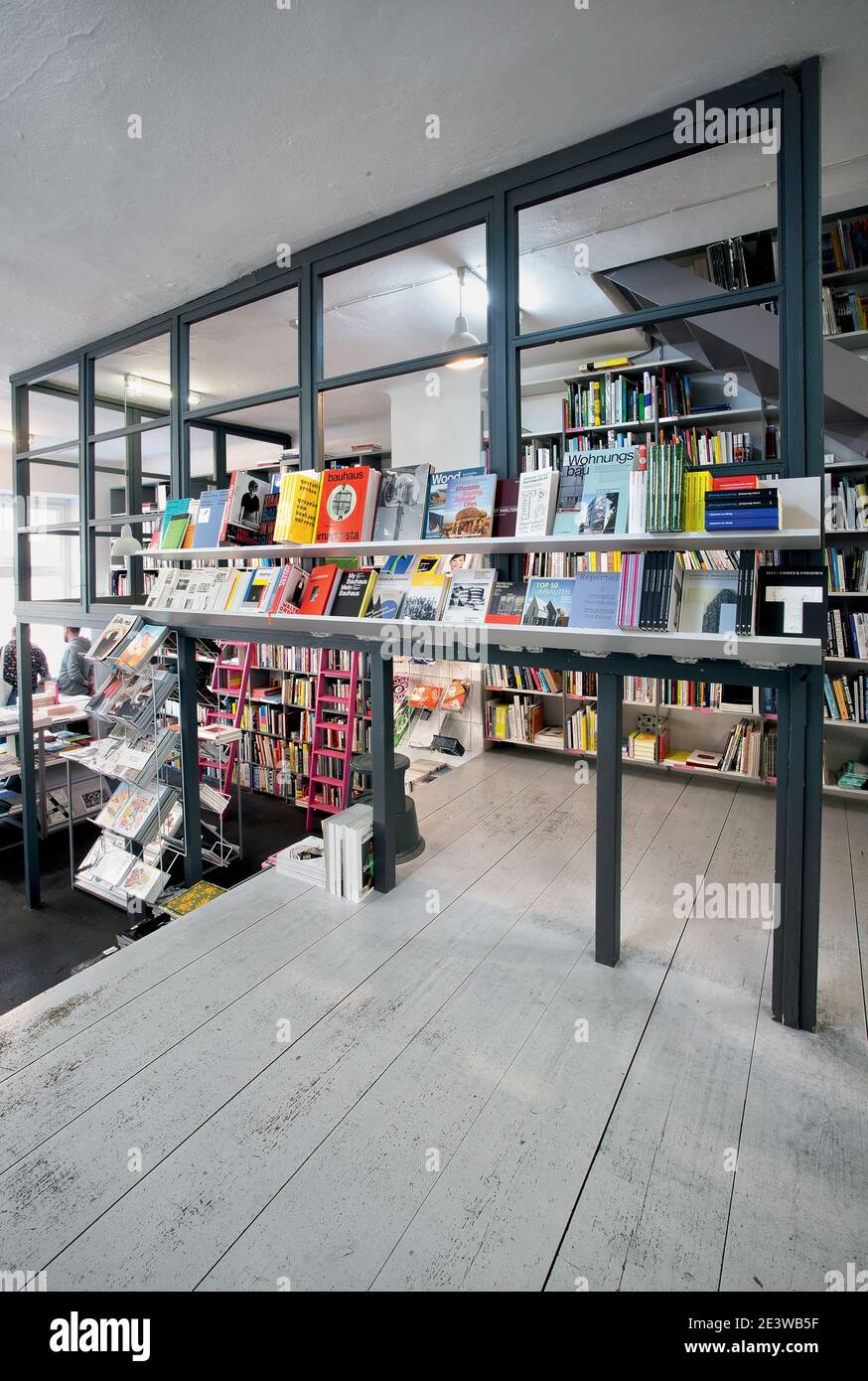 interior of Pro qm an independent bookstore in Berlin,Germany Stock ...