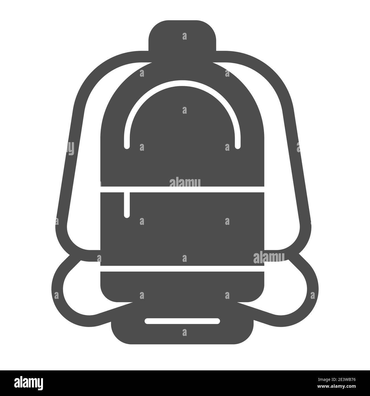 Backpack solid icon, Summer tourism concept, sport rucksack sign on ...