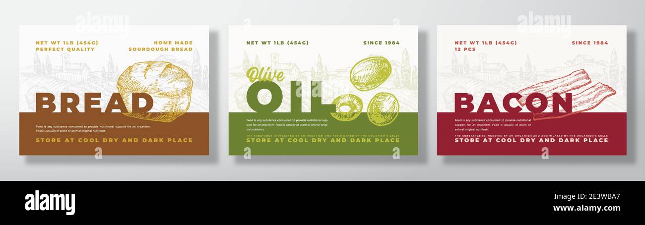 Food Packaging Design Layout