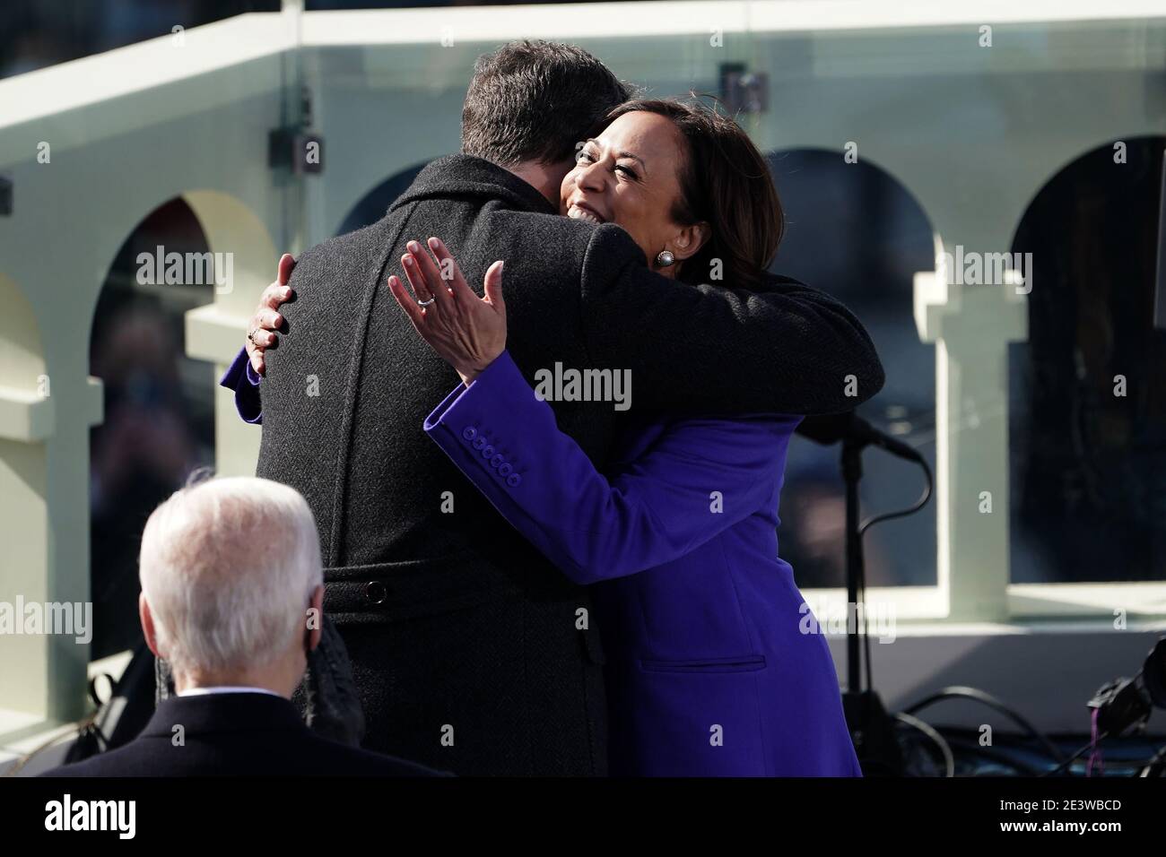 Kamala harris taking oath of office hi-res stock photography and images ...