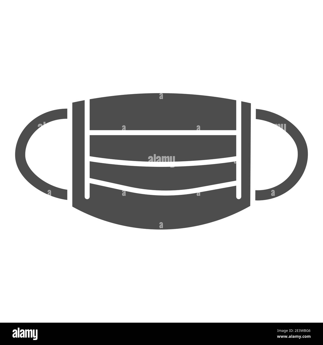 Medical mask solid icon, healthcare concept, Surgical mask sign on ...