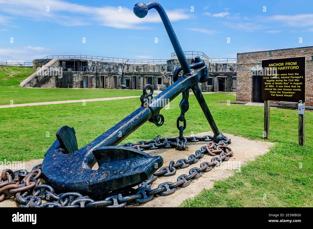 The U.S.S. Hartford anchor from Admiral David Farragut’s ship during ...