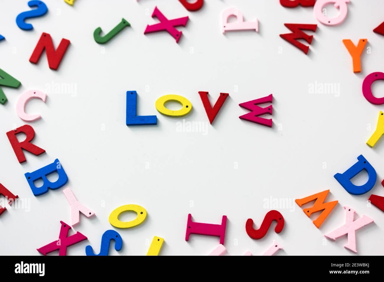 Multi color alphabet letters hi-res stock photography and images - Alamy