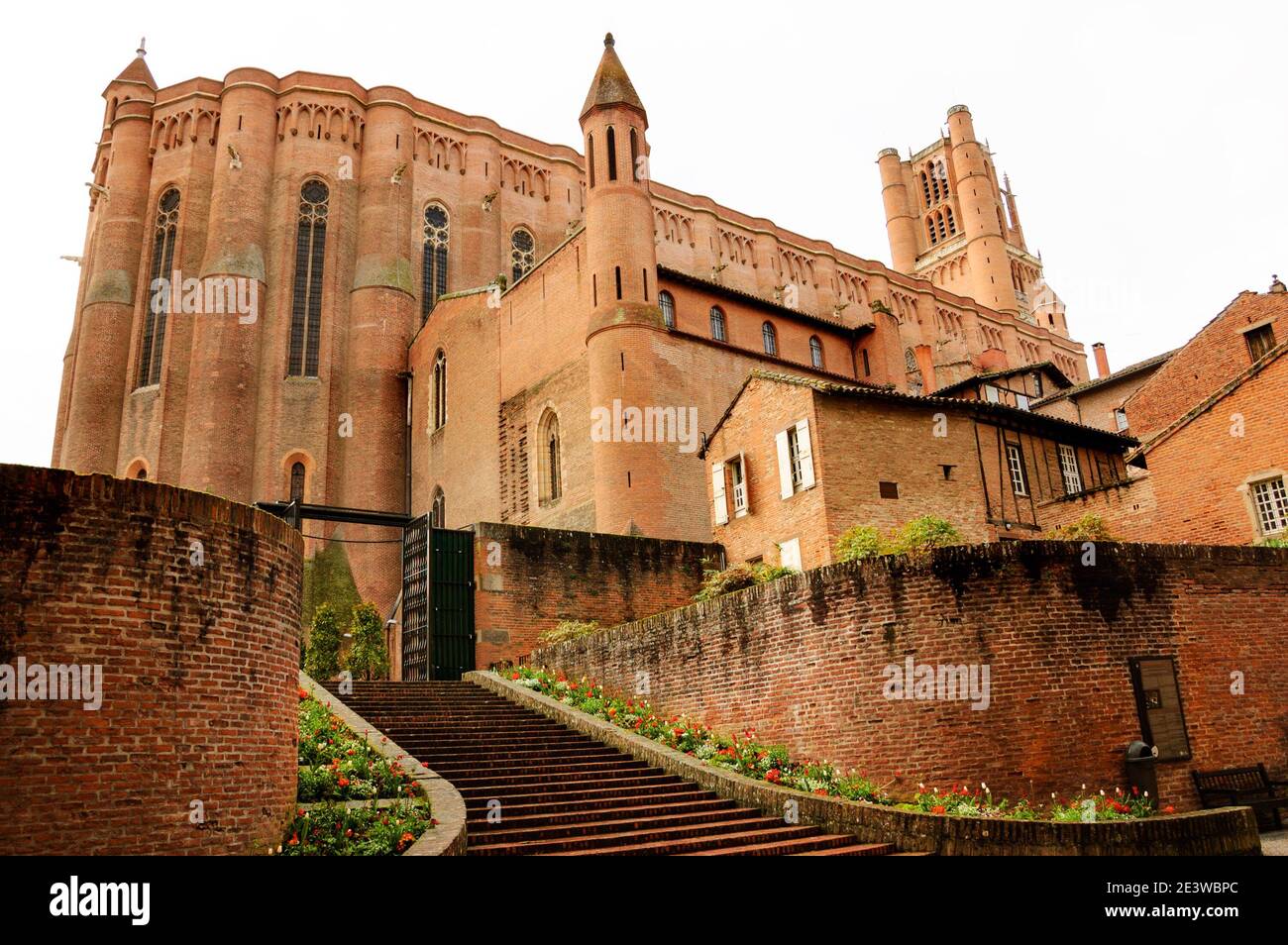 View of Cathedral Basilica of Saint Cecilia in Albi (France). UNESCO ...