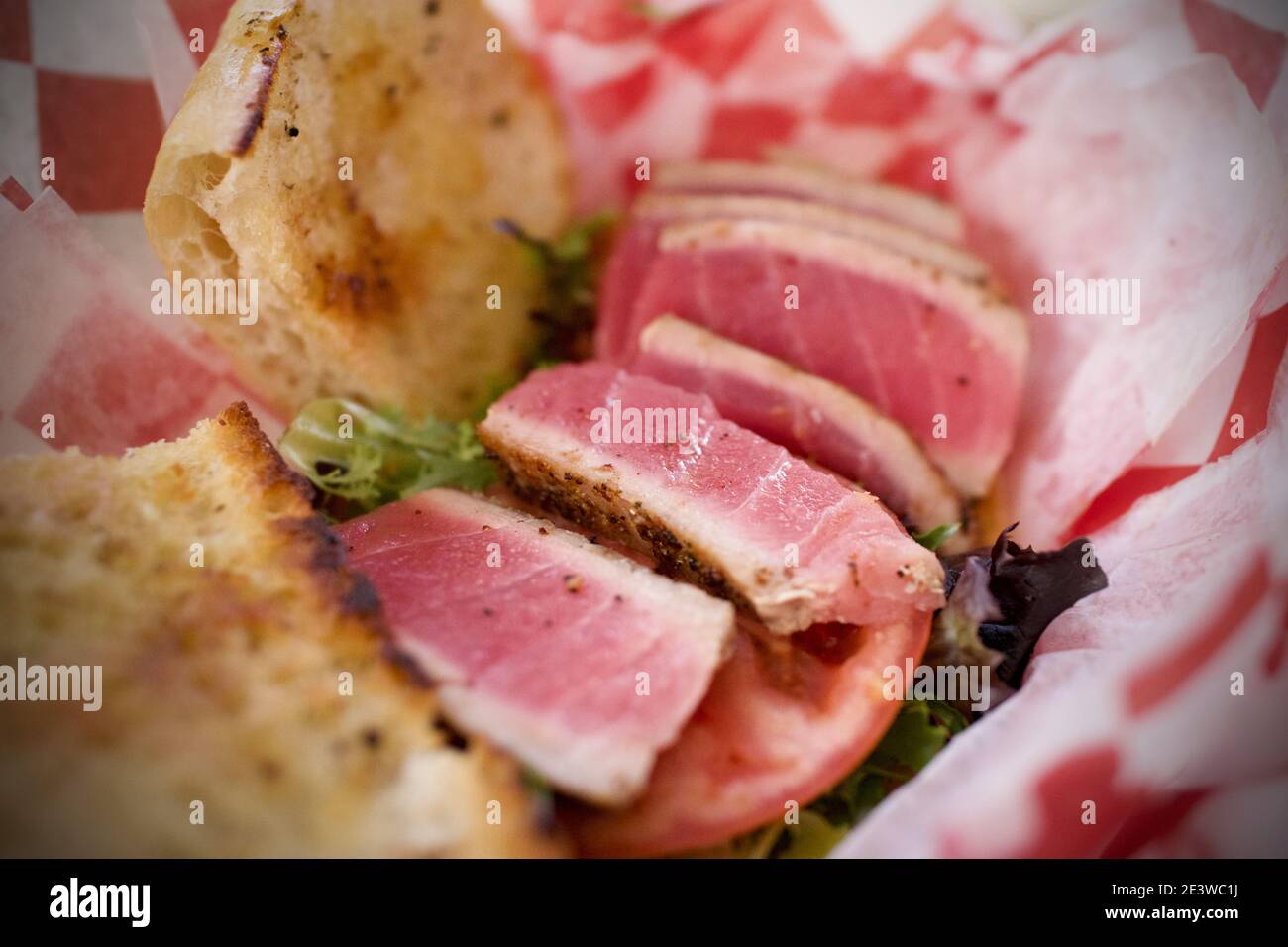 Seared Tuna sandwiches at the Casa Marina Resort in Key West, FL, USA ...