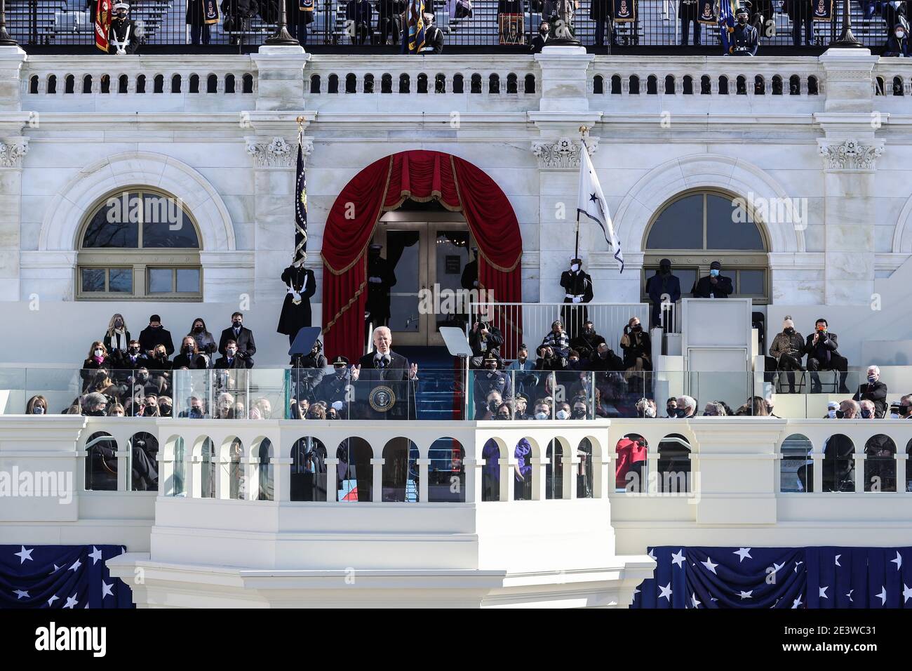 Washington, USA. 20th Jan, 2021. President Joe Biden gives a speech ...