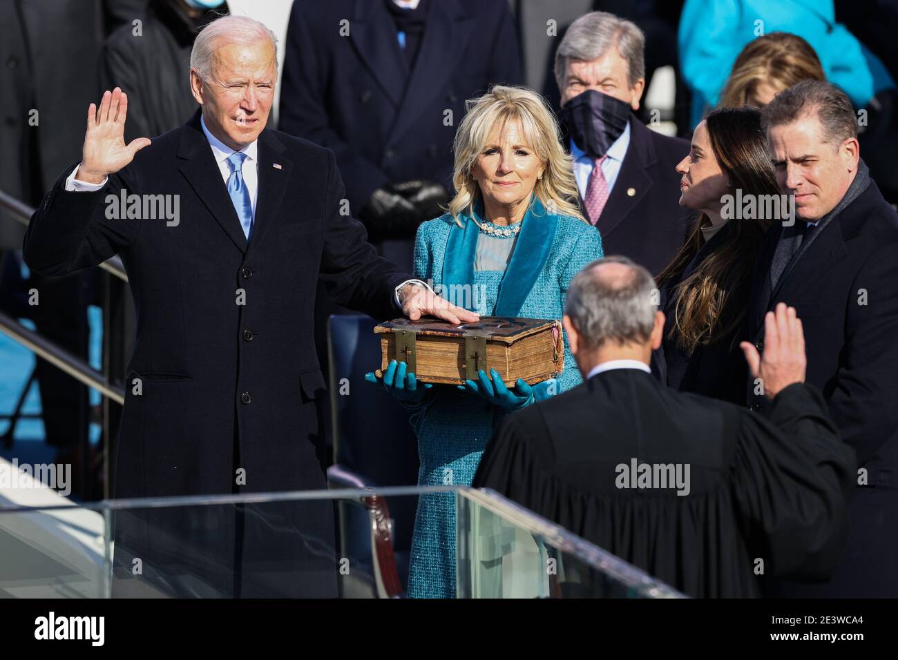 Washington, USA. 20th Jan, 2021. President-elect Joe Biden takes the ...