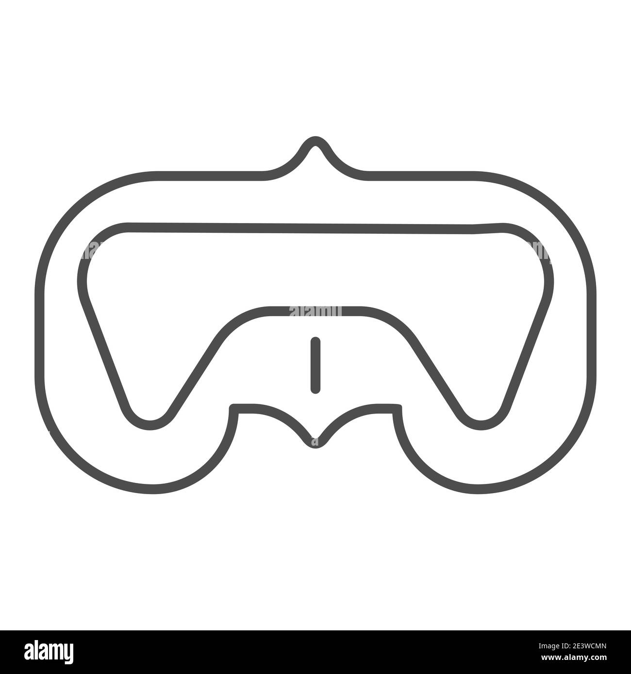 Diving mask thin line icon, underwater sport concept, Scuba diving mask ... Diving mask thin line icon, underwater sport concept, Scuba diving mask ...
