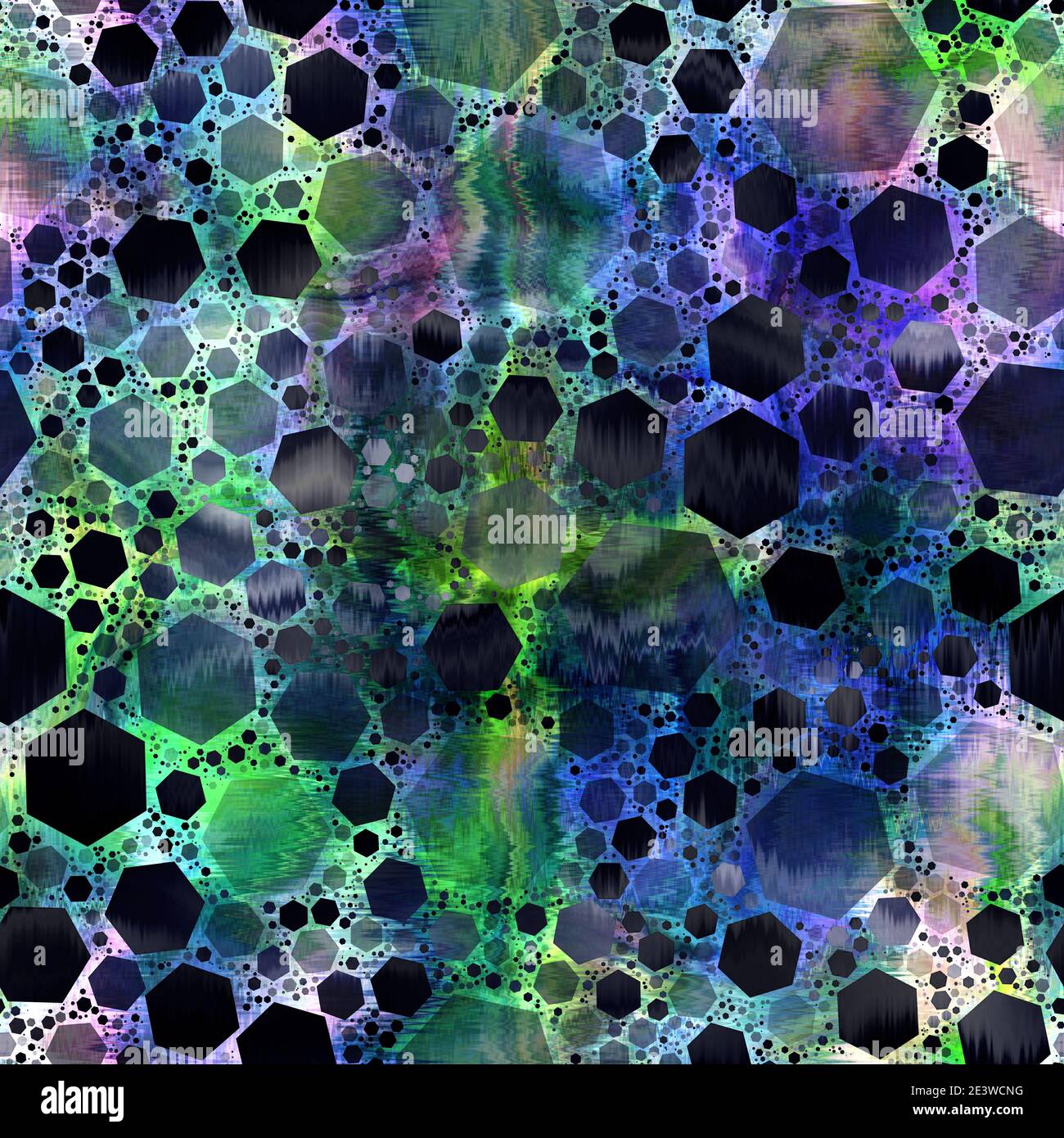 Seamless abstract color blobs with terrazzo overlay Stock Photo - Alamy