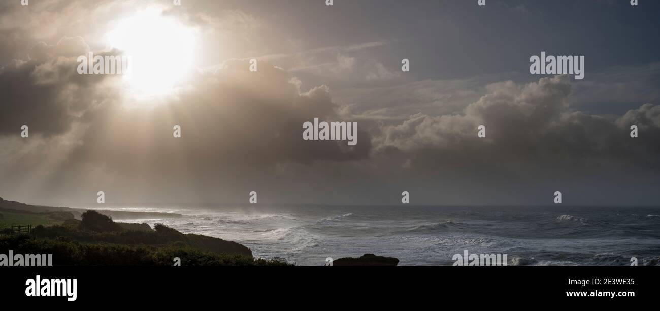 Prawle Point, East Prawle, Devon, dramatic coastline alongside the ...