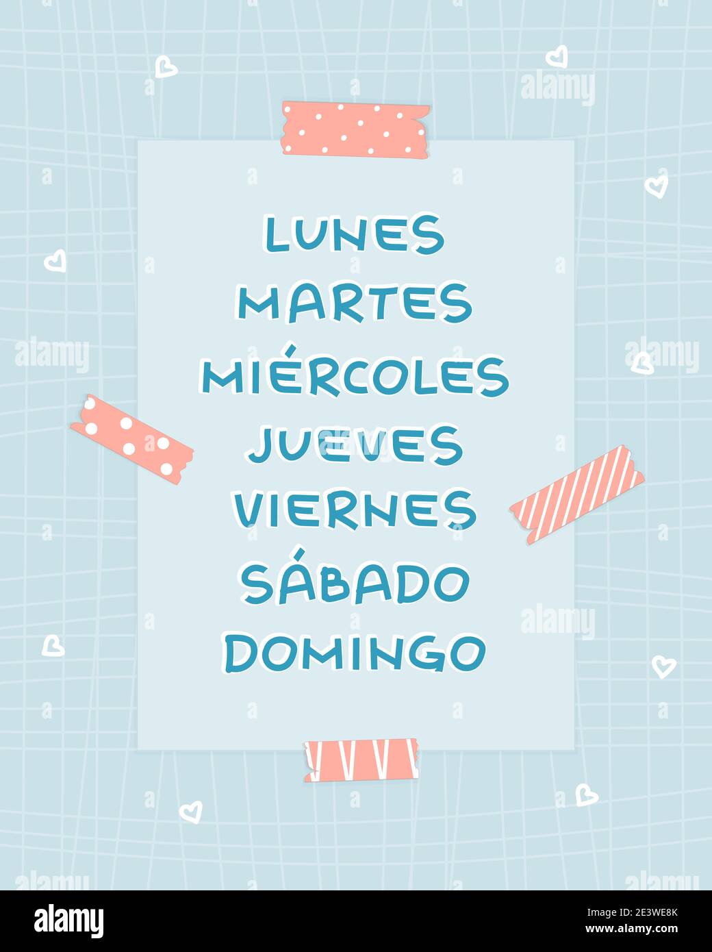 Days of the week poster hi-res stock photography and images - Alamy