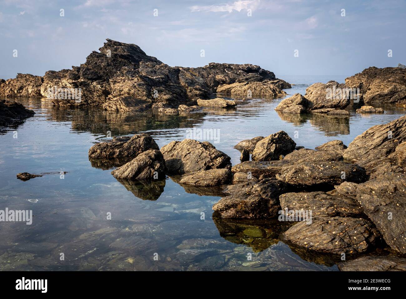 Prawle Point, East Prawle, Devon, dramatic coastline alongside the ...