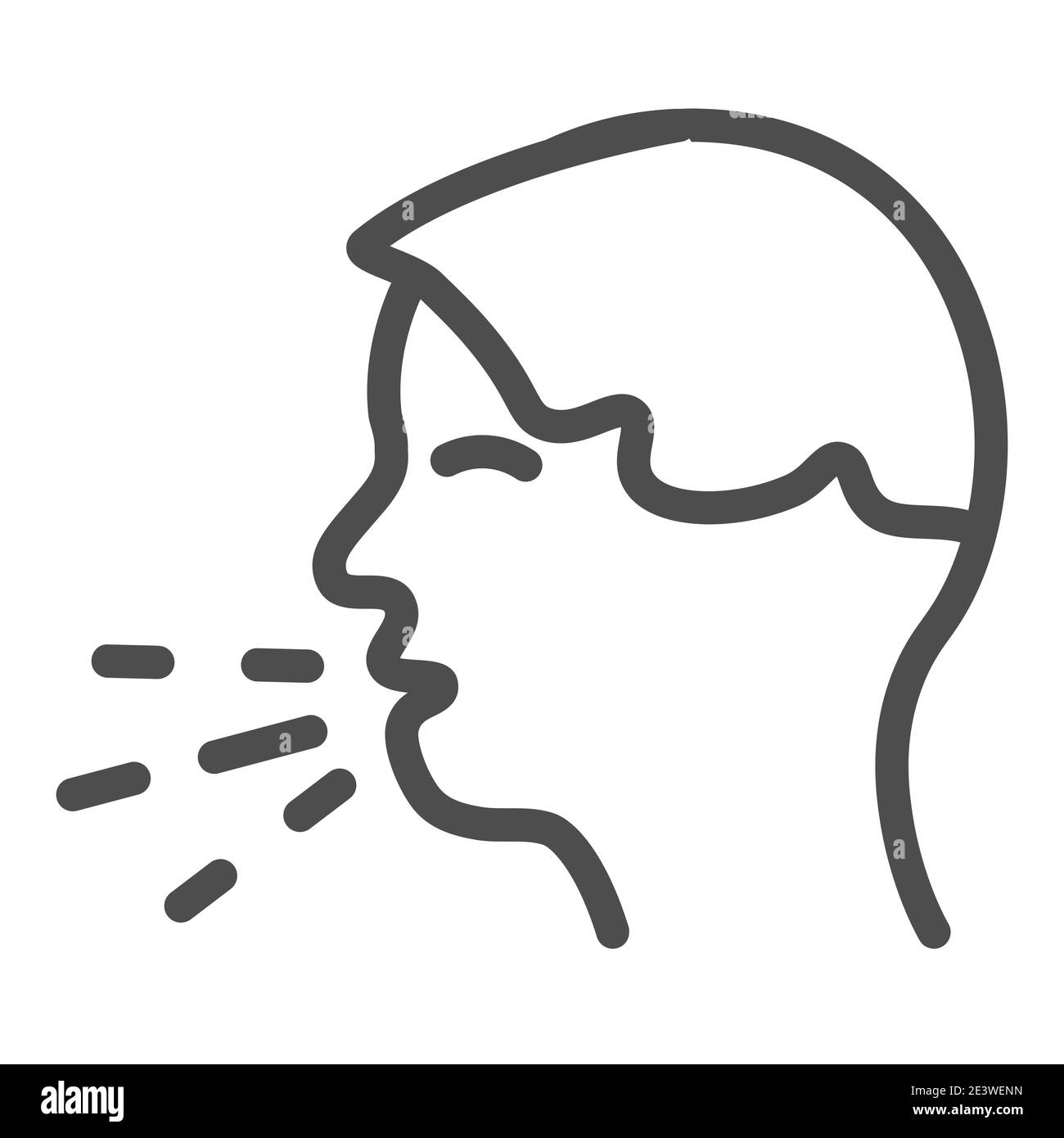 Sick Person Coughing Clipart
