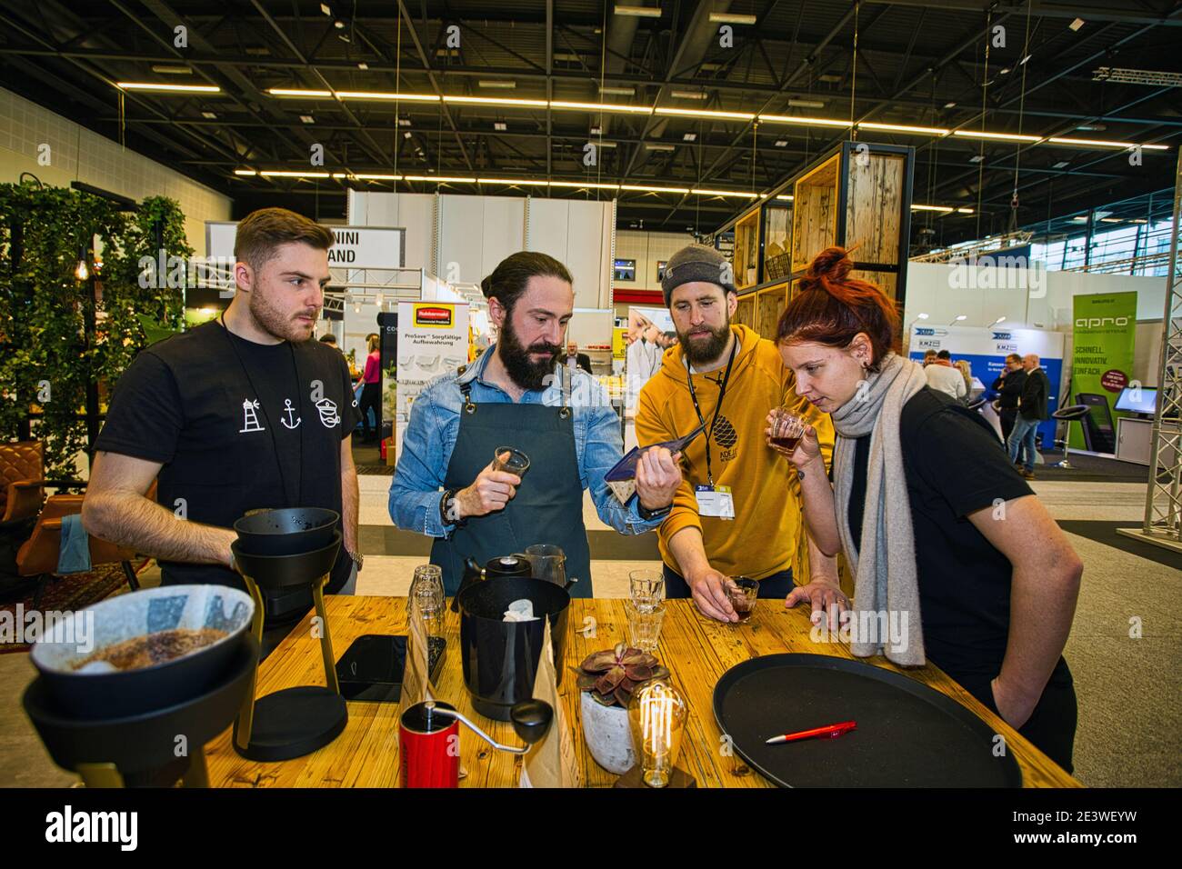 Coffee tasting challenge where participants are required to identify ...