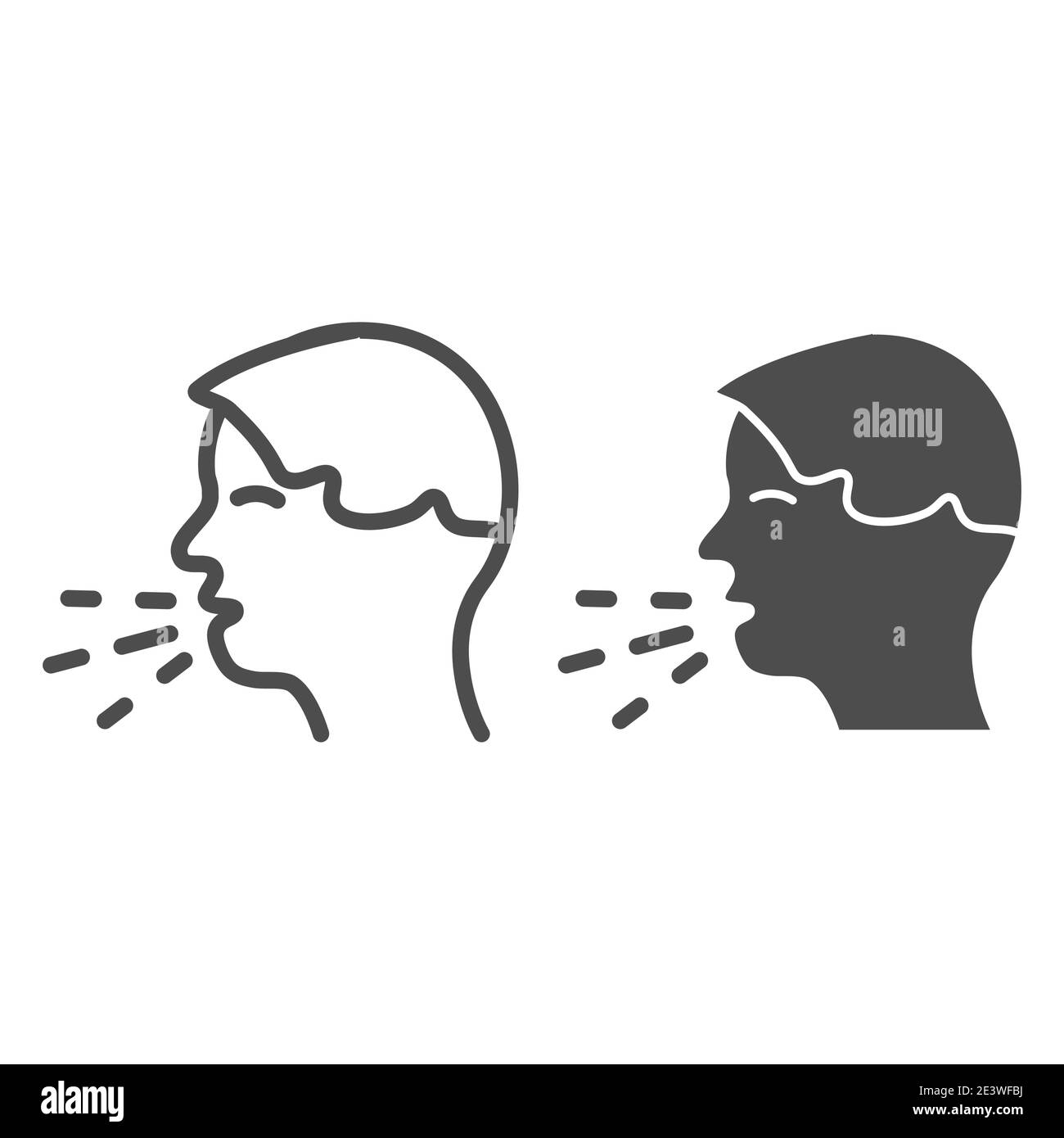 Sick Person Coughing Clipart