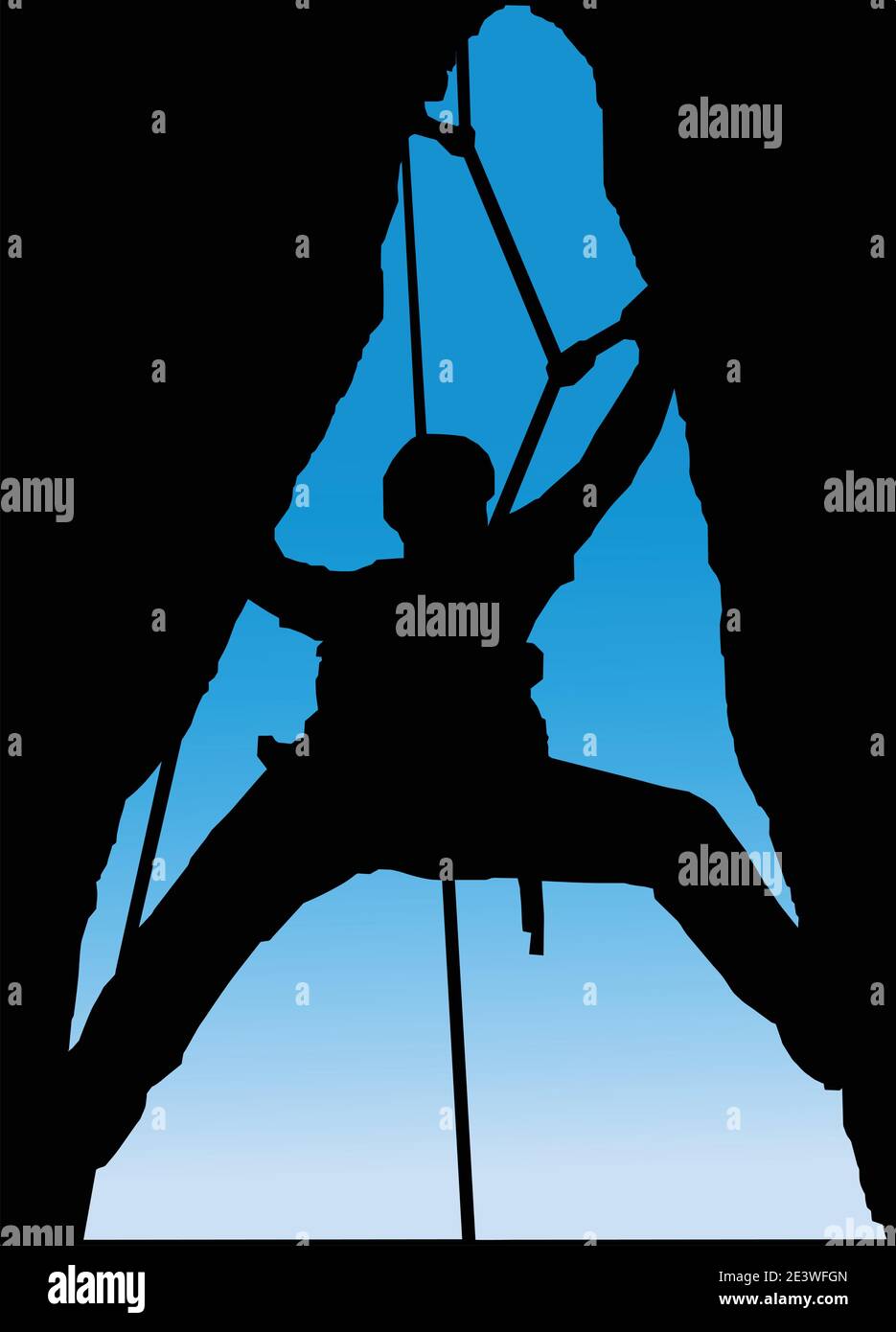 Rock climbing vector vectors hi-res stock photography and images - Alamy