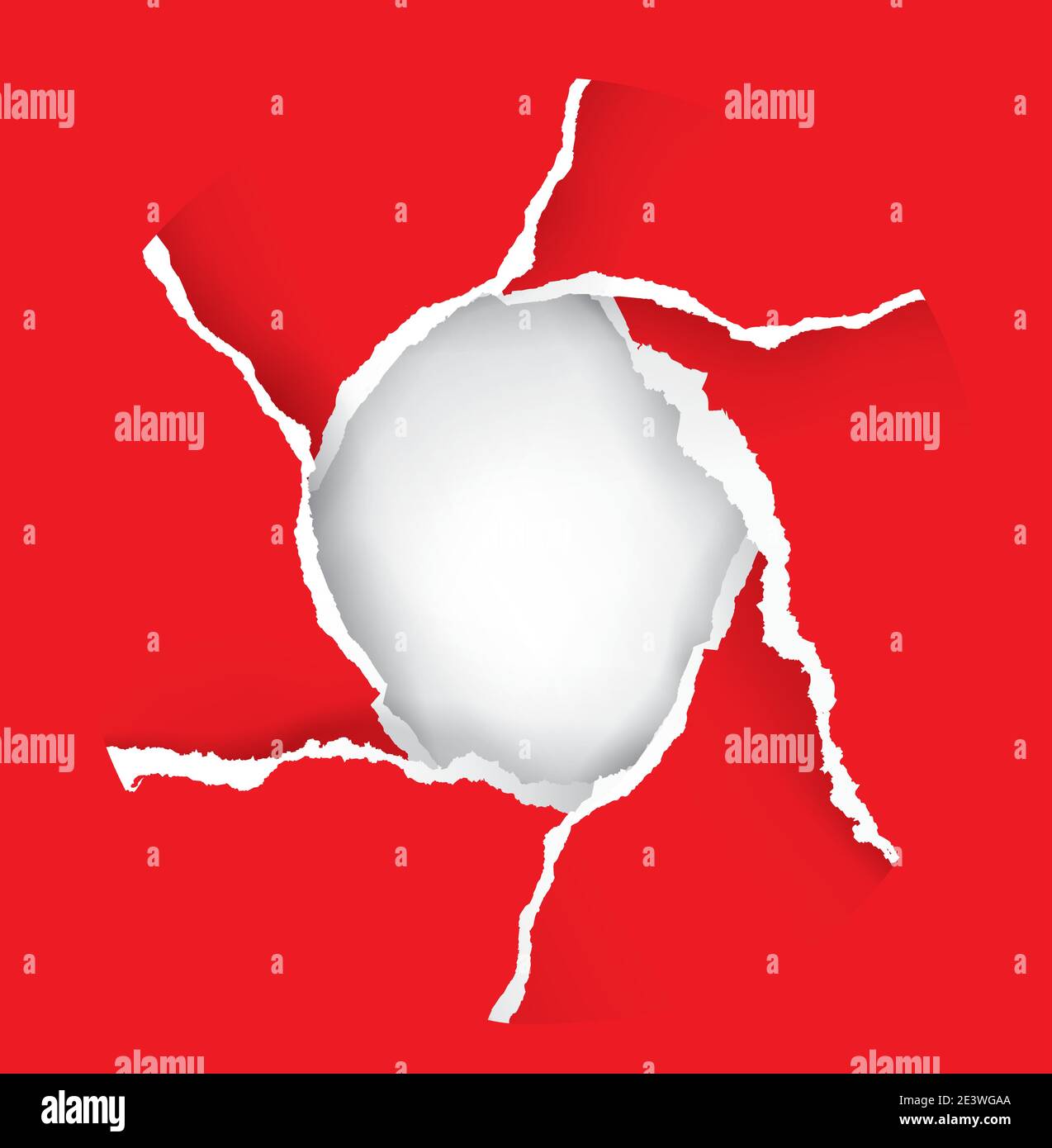 Torn paper edge square Stock Vector Images - Alamy